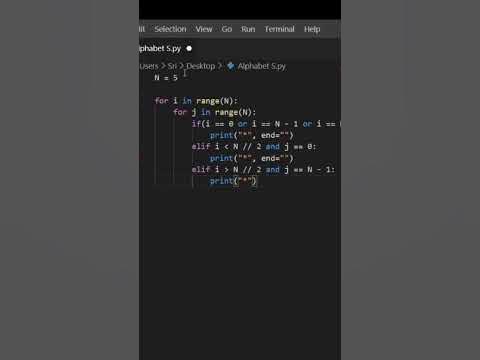 Python Alphabet S #python #alphabet #ytshorts #youtubepartner # ...