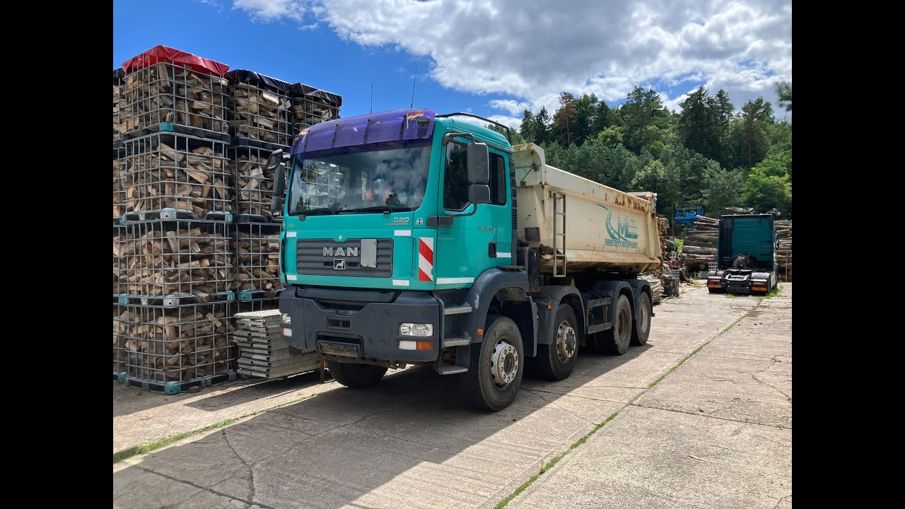 MAN TGA 35.430 8x6 dump truck, 2006 model - YouTube