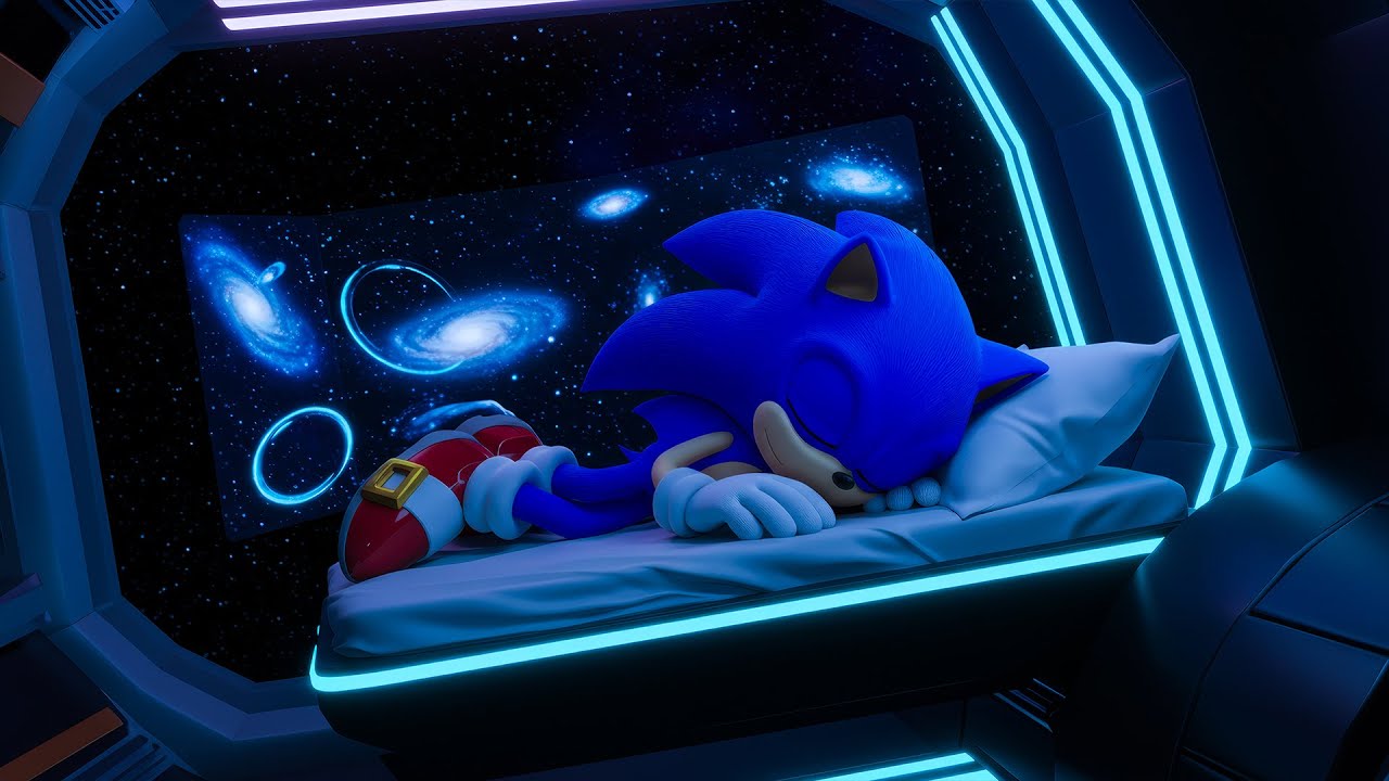 Sleep Fast with Sonic 🌙 Relaxing Piano Music for Quick Sleep & Stress ...