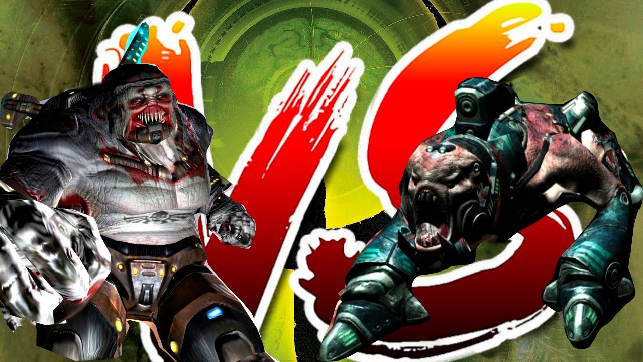 Teleport Dropper vs Network Guardian - QUAKE 4 Monster Infighting - YouTube