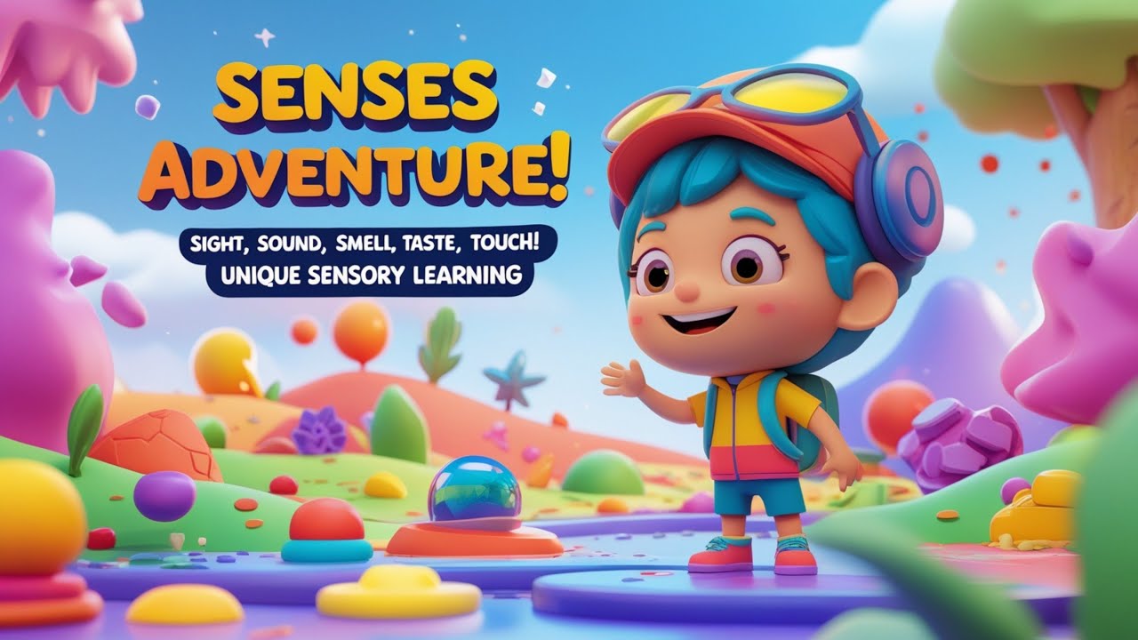 🖐️👂 Senses Adventure! 🚀 Explore Sight, Sound, Smell, Taste & Touch! 🌍🇺🇸 ...