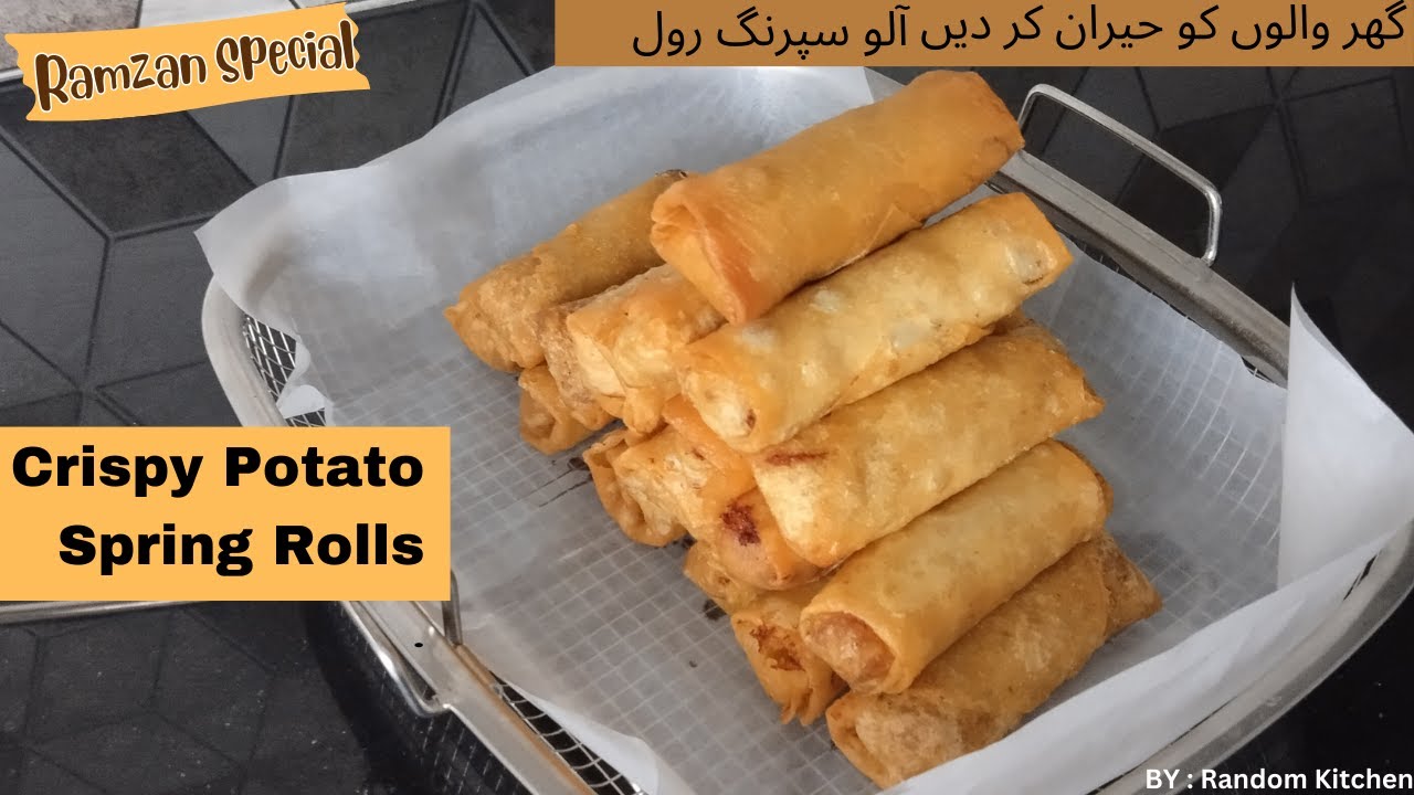 Crispy Potato Spring Rolls | Potato Roll Recipe | Easy Snacks Recipe ...