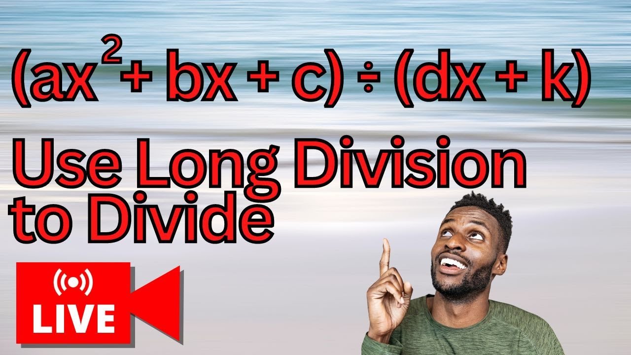how to do polynomial long division the easiest possible way - YouTube