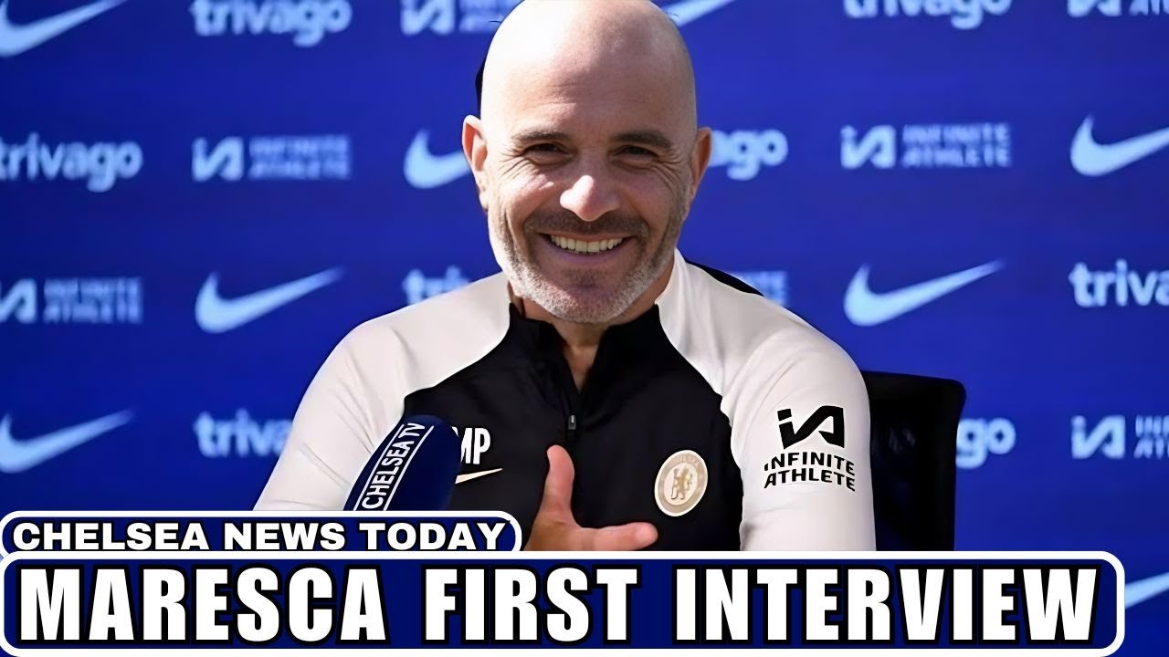 WELCOME! ENZO MARESCA FIRST INTERVIEW AS NEW CHELSEA HEAD COACH. - YouTube