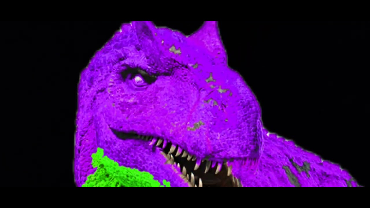 Allosaurus Barney jumpscare test - YouTube