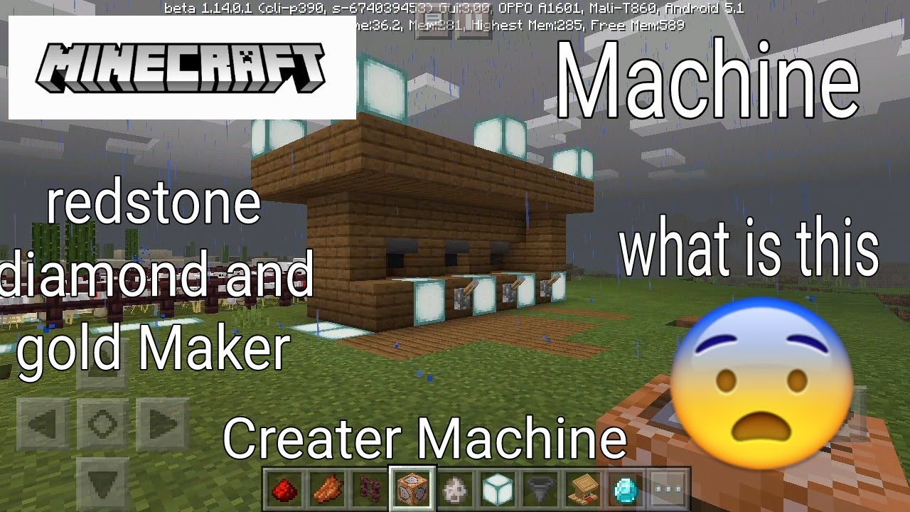 MY Minecraft Redstones Diamonds and Gold creater machine 😯😮😯This is ...