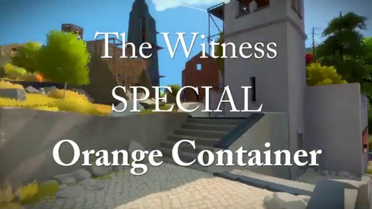 The Witness Walkthrough SPECIAL How to solve orange container in town ...