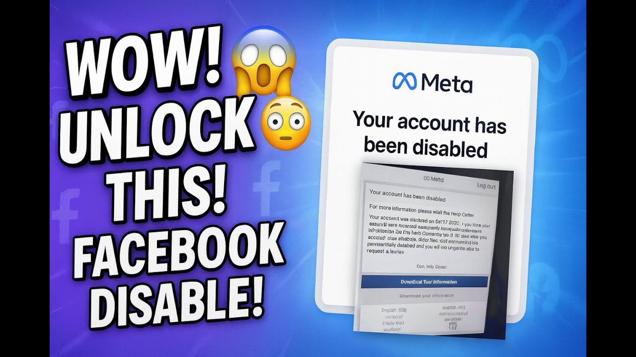 របៀបស្នើរអាខោន Facebook Final Disable | How To Unlock Facebook Account ...