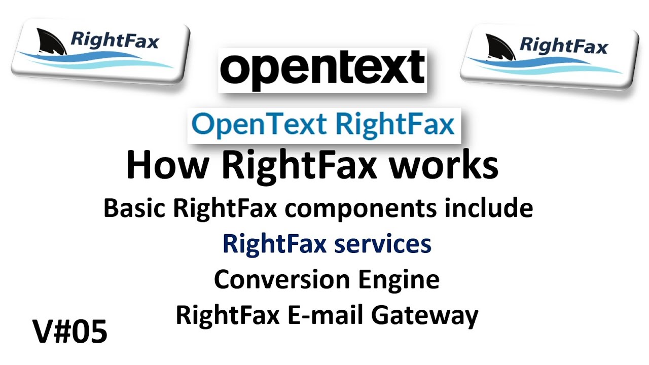 What is RightFax services ? Conversion Engine ? RightFax E-mail Gateway ...