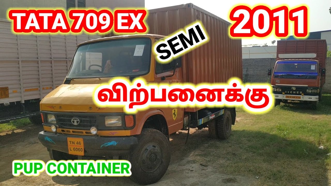 TATA 709 EX SEMI PUP CONTAINER FOR SALES | TATA 709 CLOSED BODY | 2011 ...
