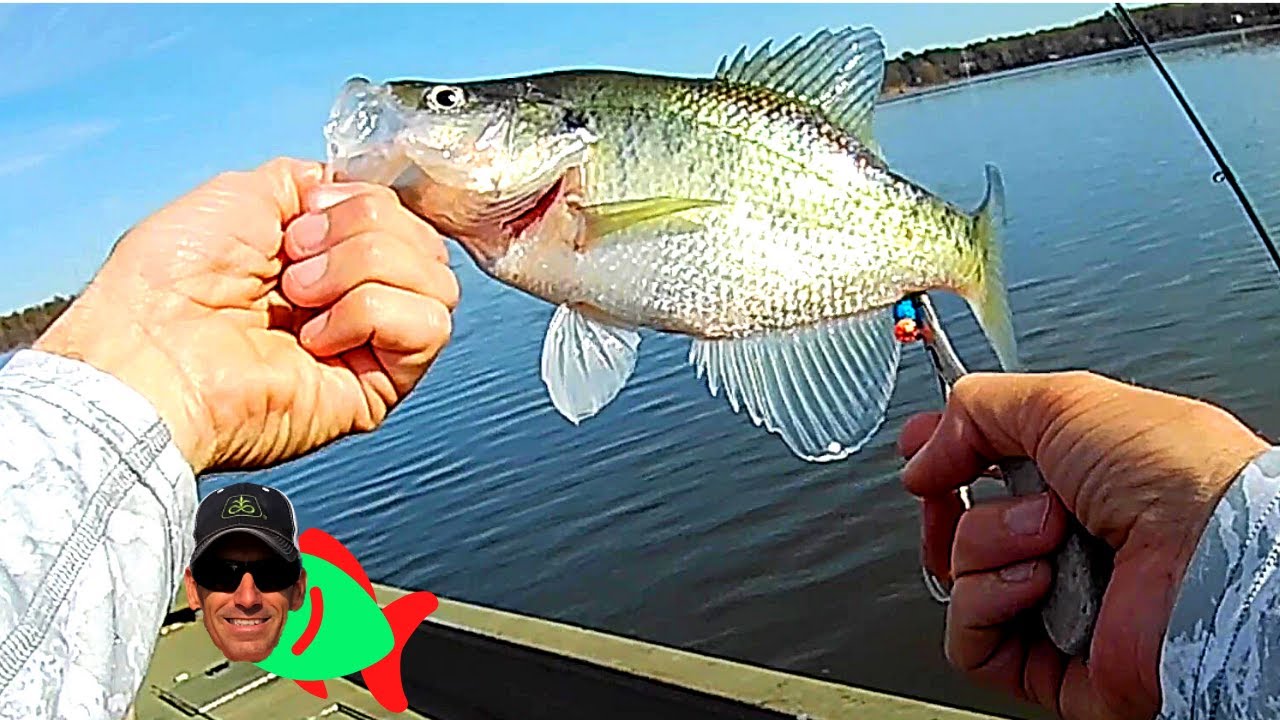 December Crappie Fishing / Open water Break line Fishing - YouTube