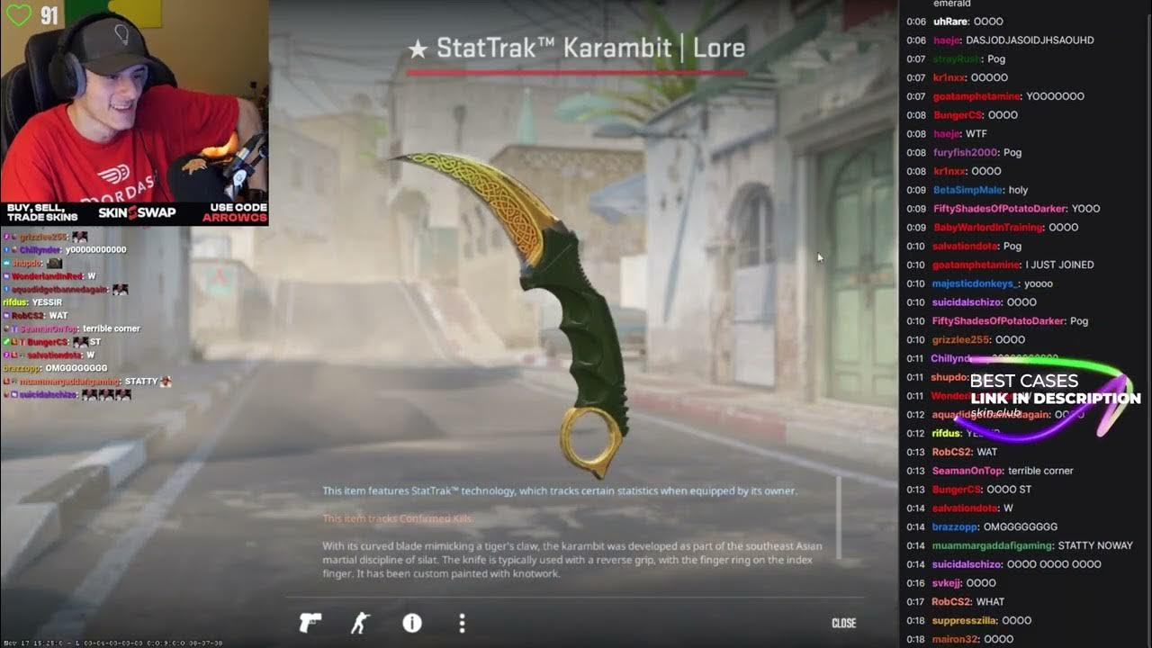 twitch reacts to KARAMBIT LORE UNBOXING! (CS2) - YouTube