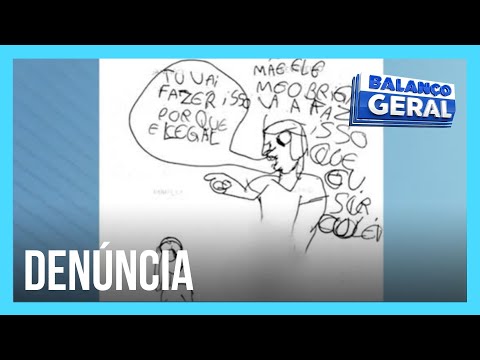 Avó dá caderno para netas e descobre que meninas são abusadas pelo pai
