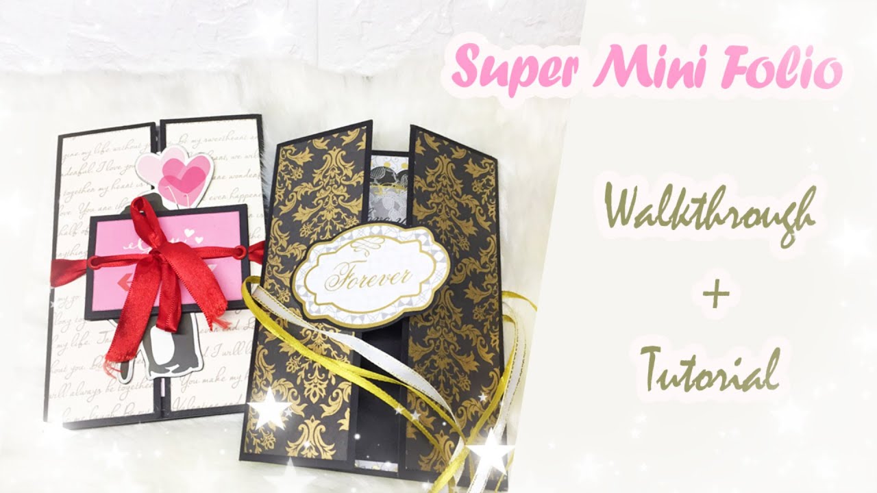 SUPER MINI FOLIO WALKTHROUGH + MAKE THIS FOLIO WITH ME | TUTORIAL ...