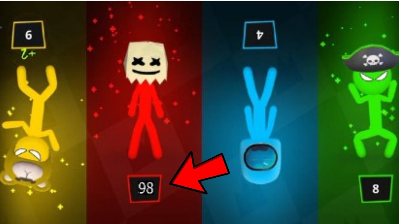 Stickman Party Minigames Part 137 | What Color is Best - YouTube