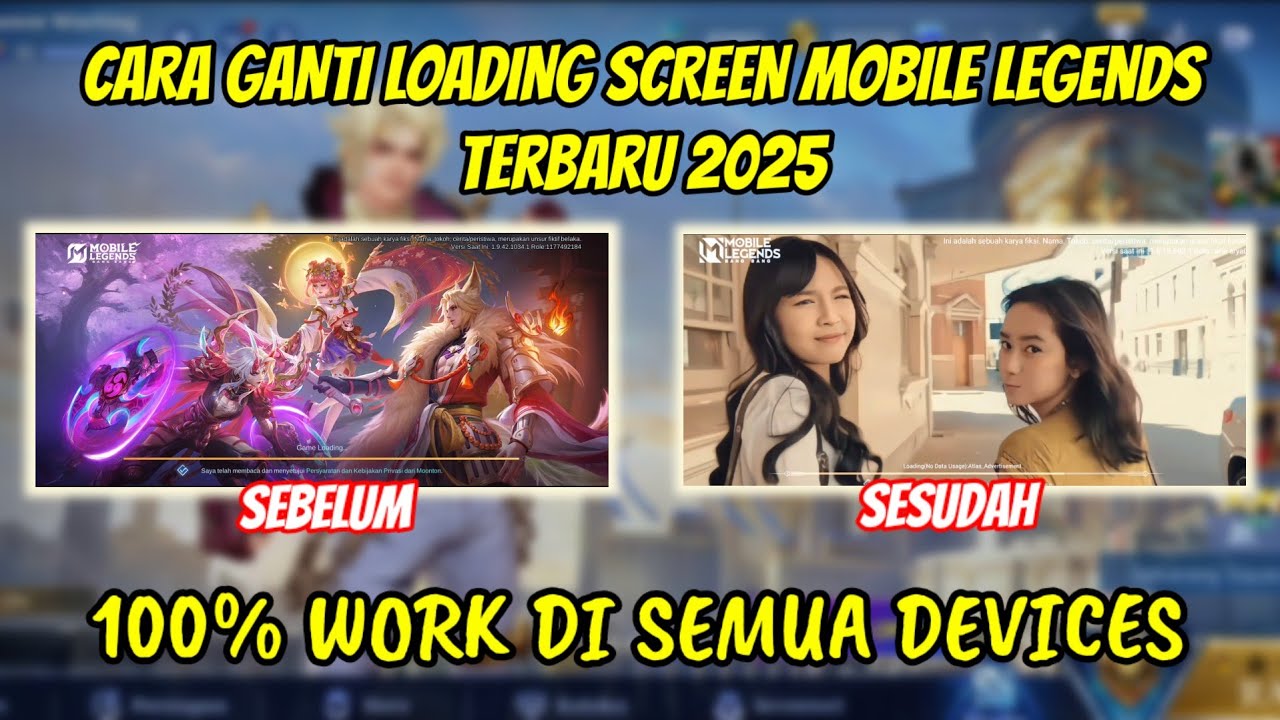 CARA GANTI LOADING SCREEN MOBILE LEGEND TERBARU 2025 | CARA PASANG LOADING SCREEN ML - YouTube