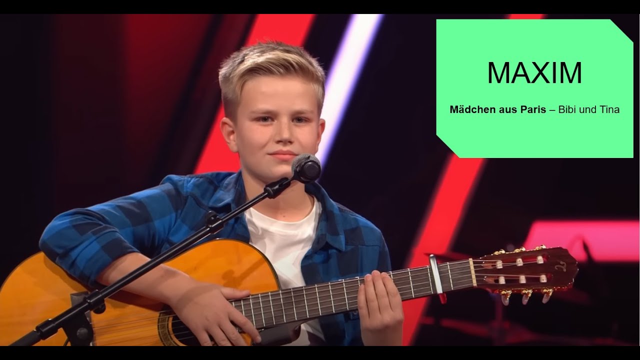Maxim - Mädchen aus Paris (Bibi und Tina) The Voice Kids 2023 Short ...