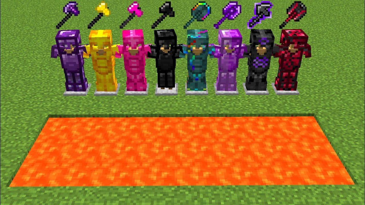 which armor is strongest vs lava? - YouTube