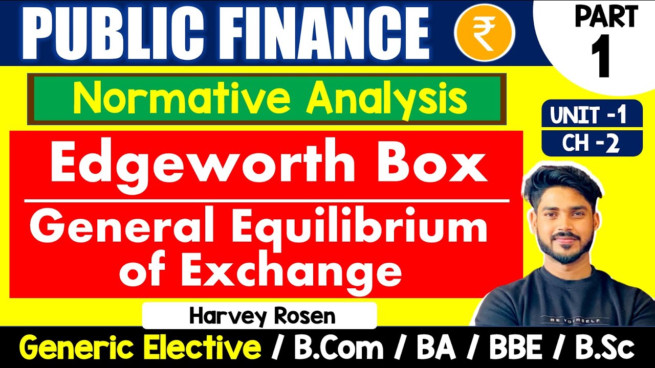 Edgeworth box | General Equilibrium of Exchange | Pareto Optimality ...