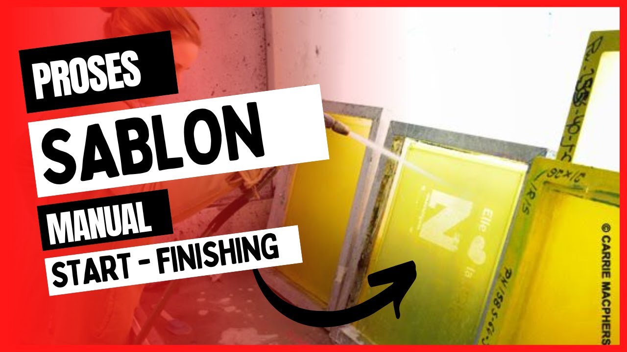 DIY Silk Screen Print - Proses Sablon dari awal sampai akhir BLON - YouTube