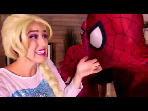 Frozen Elsa & Spiderman TOILET PRANK! w/ Maleficent Joker Pink Spidergirl Anna Hulk! Super