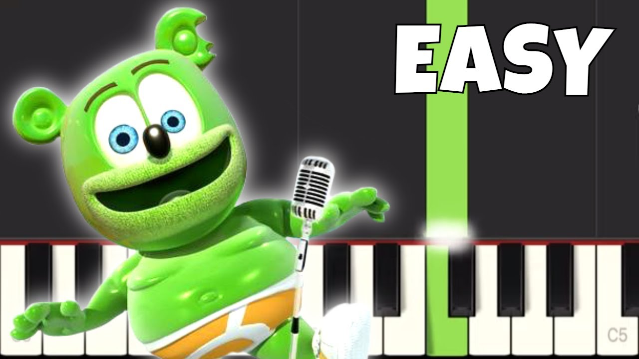 The Gummy Bear Song - EASY Piano Tutorial - YouTube