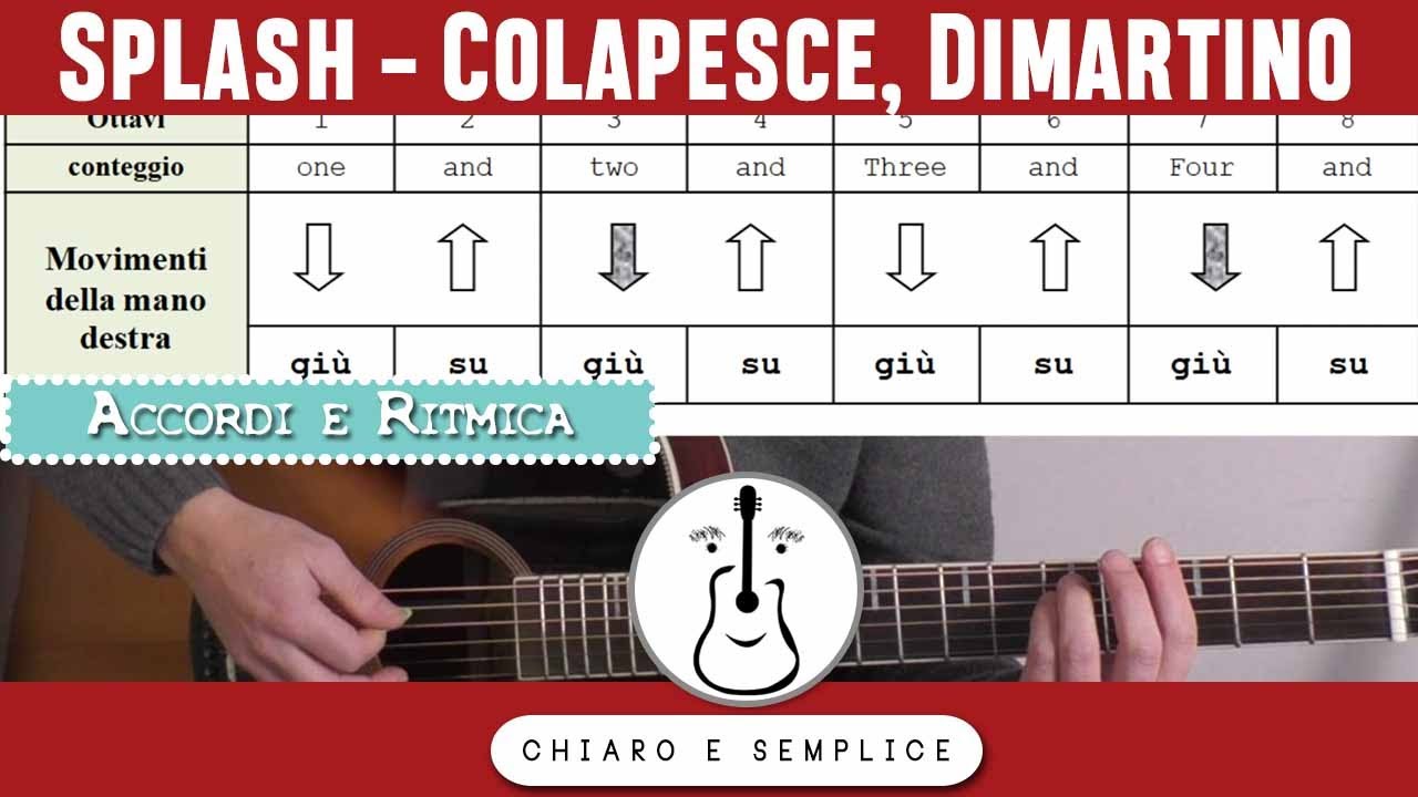 Splash (Colapesce, Dimartino) - Chitarra accordi e ritmo - Sanremo 2023 ...