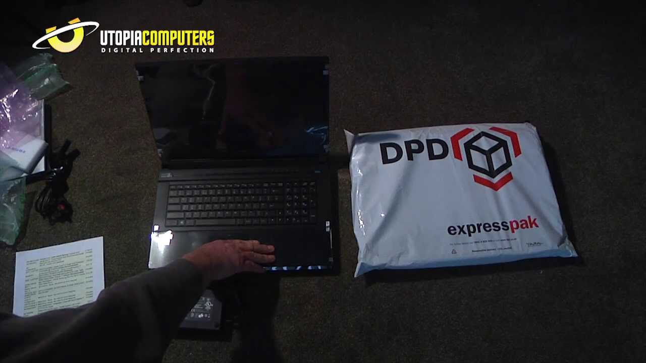 Utopia Computers Stratos 17 laptop unboxing & first impression - YouTube