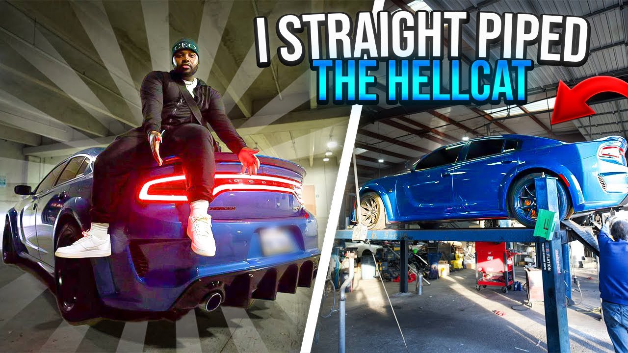 I Straight Piped My Hellcat redeye - YouTube
