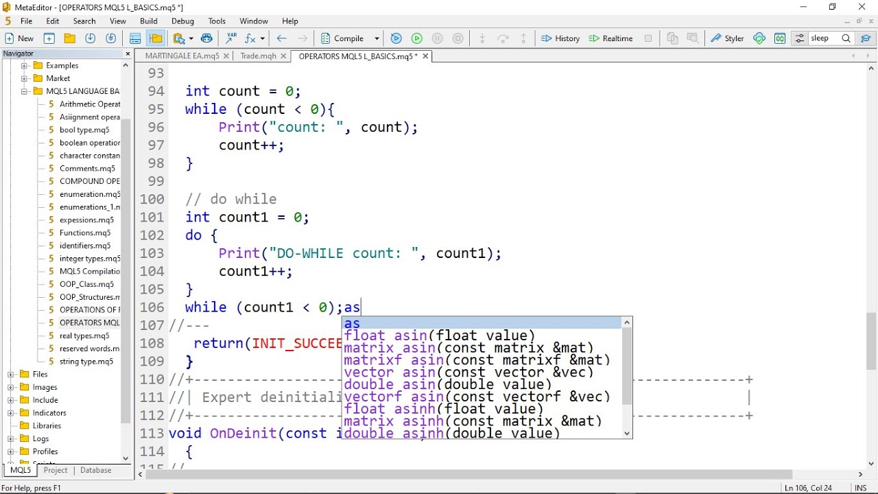 Mql5 Tutorials While Loop Operator The Only Video You Will Ever Need 6582