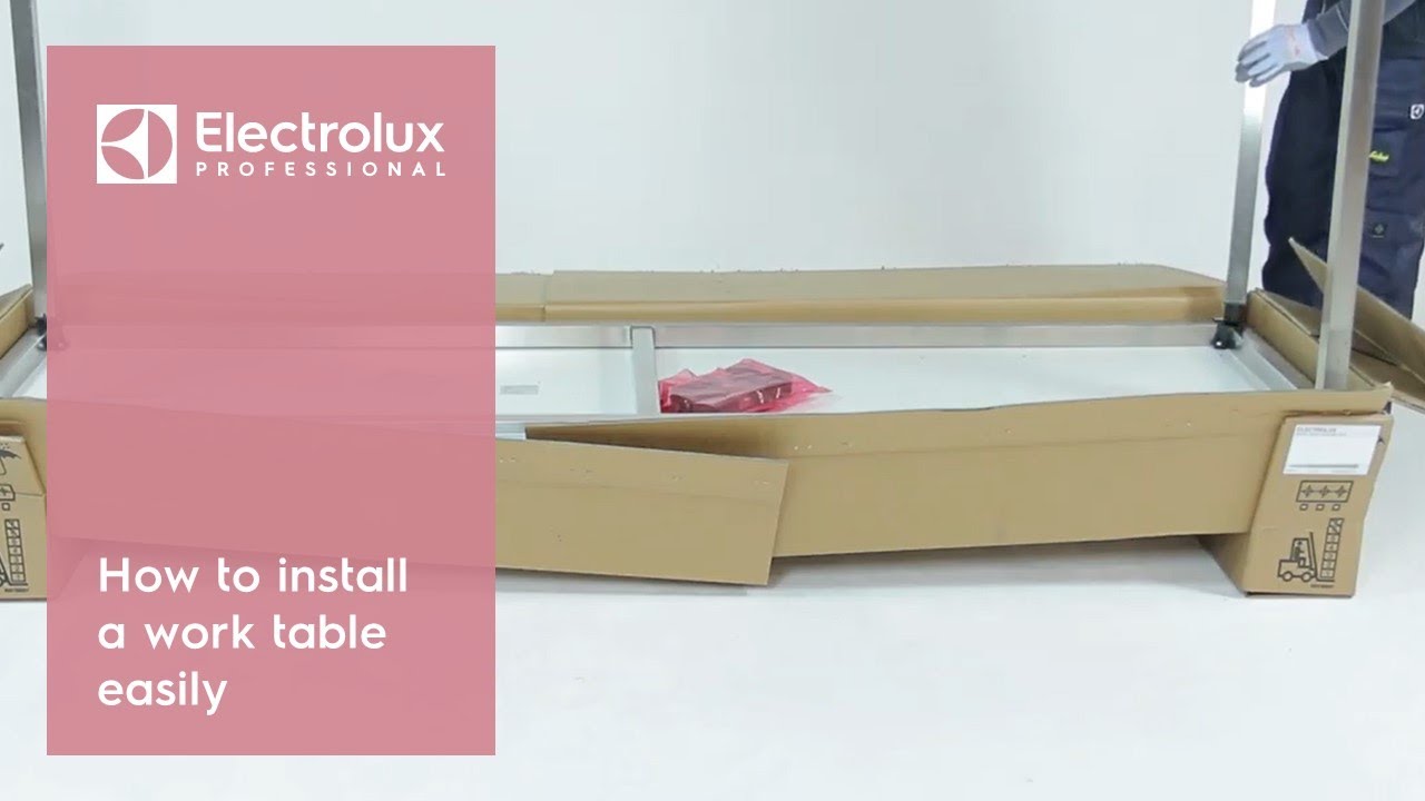 How to install a work table easily | Electrolux Professional - YouTube