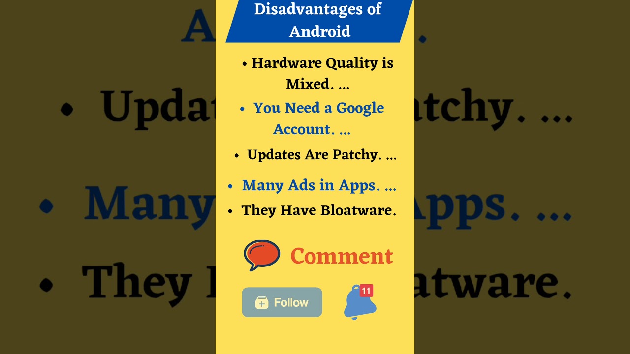 Advantages & disadvantages of Android - YouTube