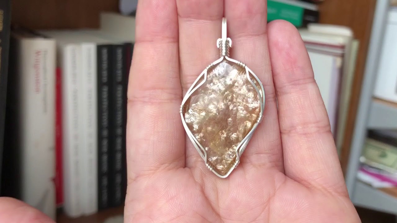 Hyalite opal pendant - Vines and Lines Jewelry - YouTube