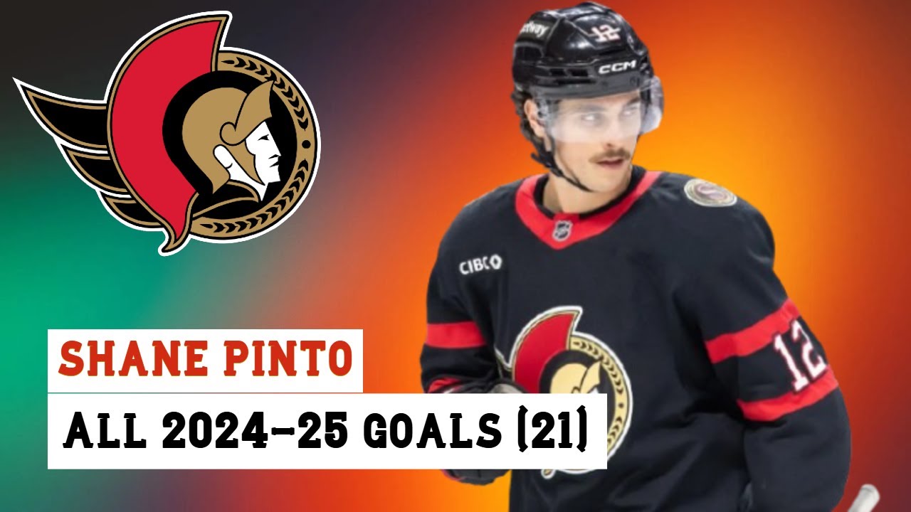 Shane Pinto (#12) All 21 Goals of the 2024-25 NHL Season - YouTube