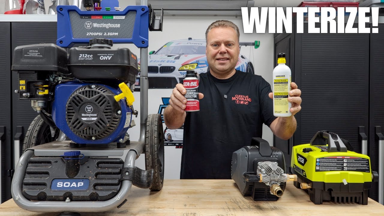 How To Winterize Your Pressure Washer | Gas & Electric | Karcher & STA ...