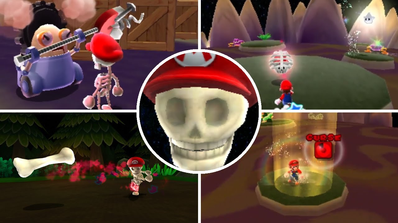 Super Mario Galaxy: Bone's Curse - Full 100% Walkthrough - YouTube