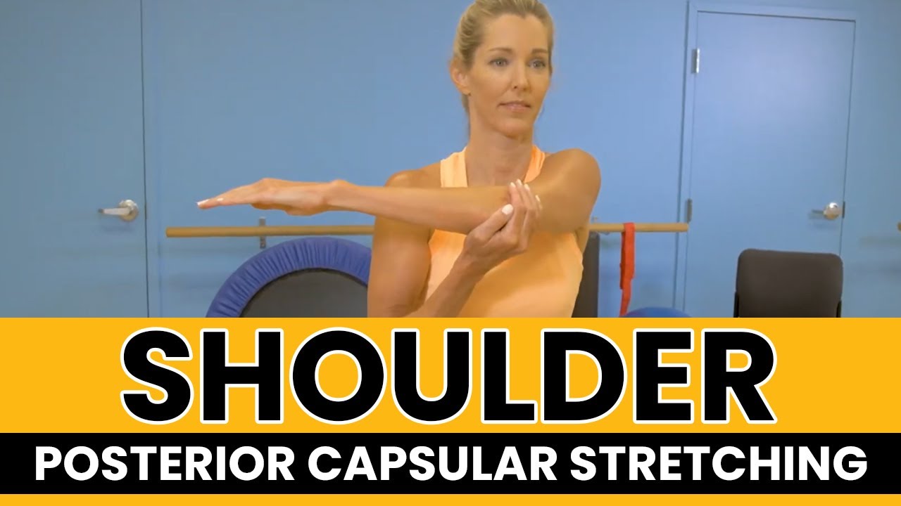 Shoulder posterior capsular stretching - YouTube