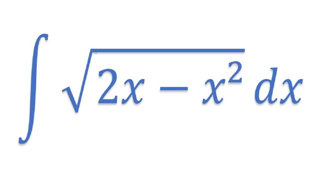 INTEGRAL Raiz 2x x 2 YouTube