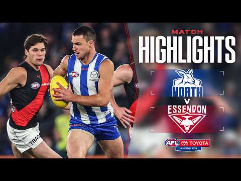 North Melbourne v Essendon Highlights | Round 16, 2026 | AFL
