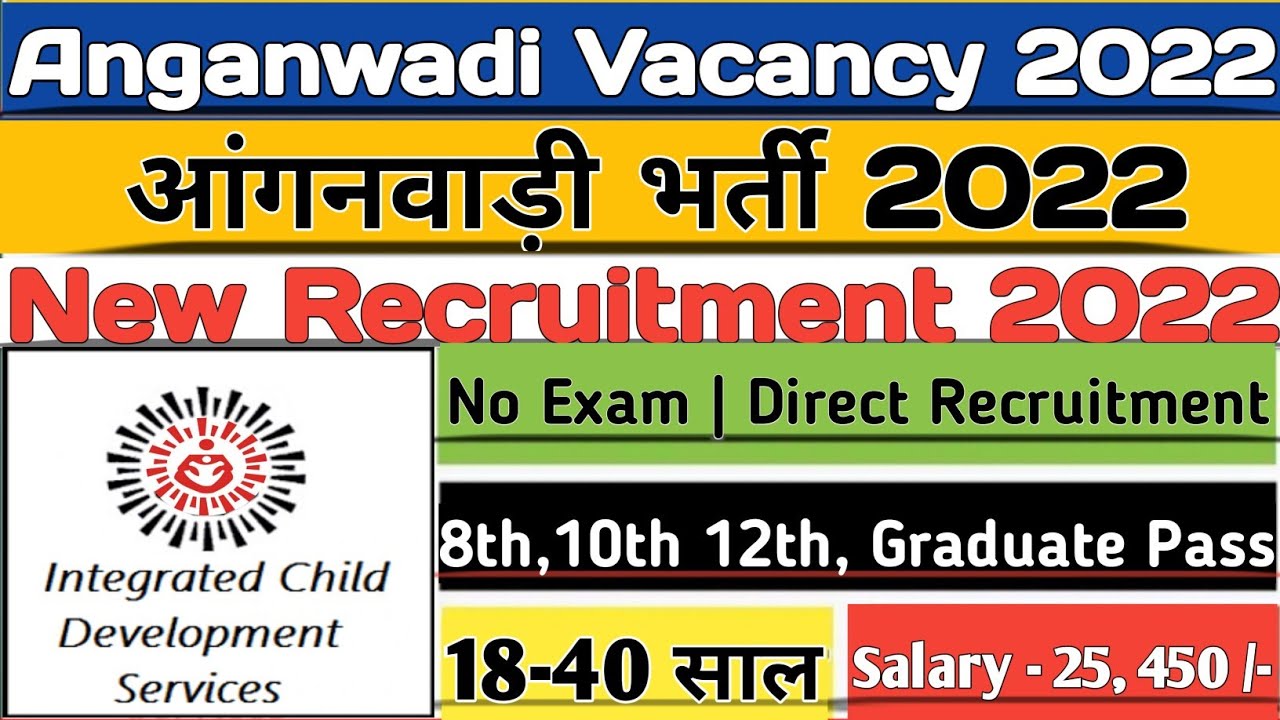 Aanganwadi Vacancy 2022 | Anganwadi Recruitment 2022 | Anganwadi Form ...