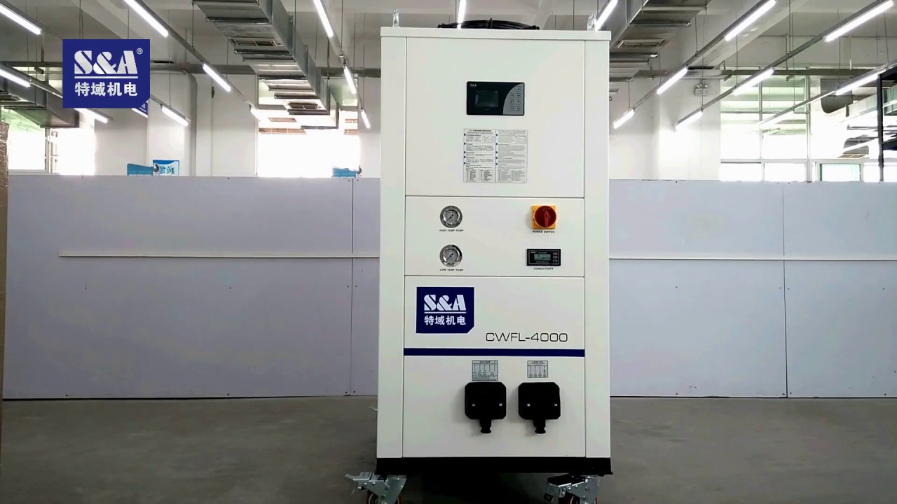 S&A industrial water chiller CWFL- 4000 video - YouTube