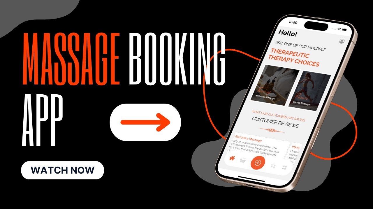 Massage Booking App Software - YouTube