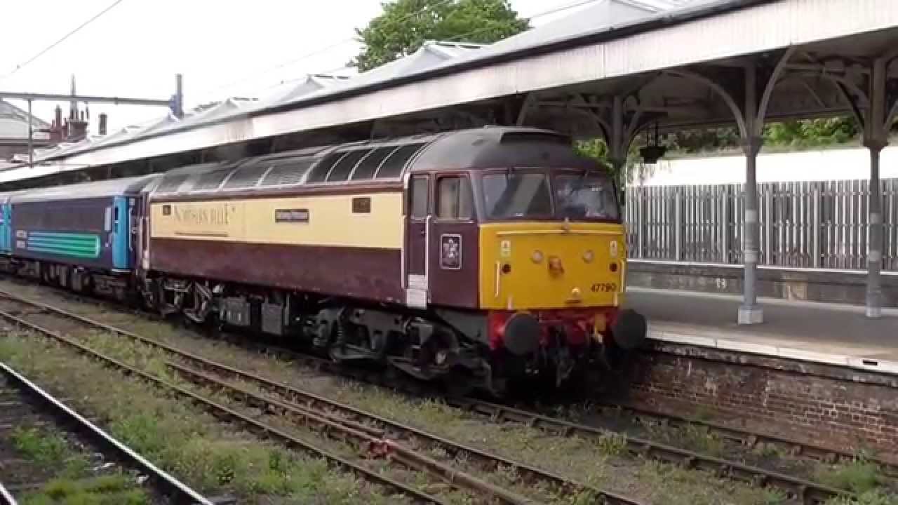 Northern Belle Class 47 Greater Anglia Departing Norwich (15/5/15 ...