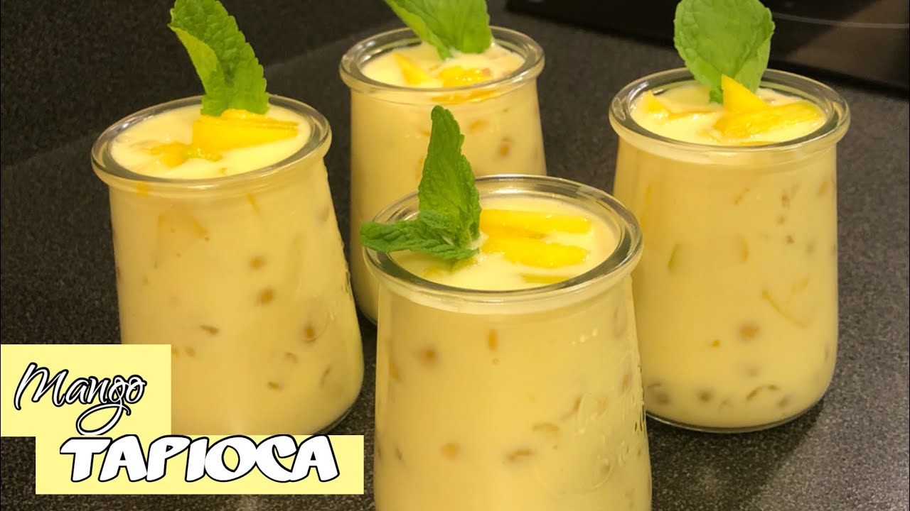 HOW TO MAKE MANGO TAPIOCA | CREAMY MANGO SAGO DESSERT - YouTube