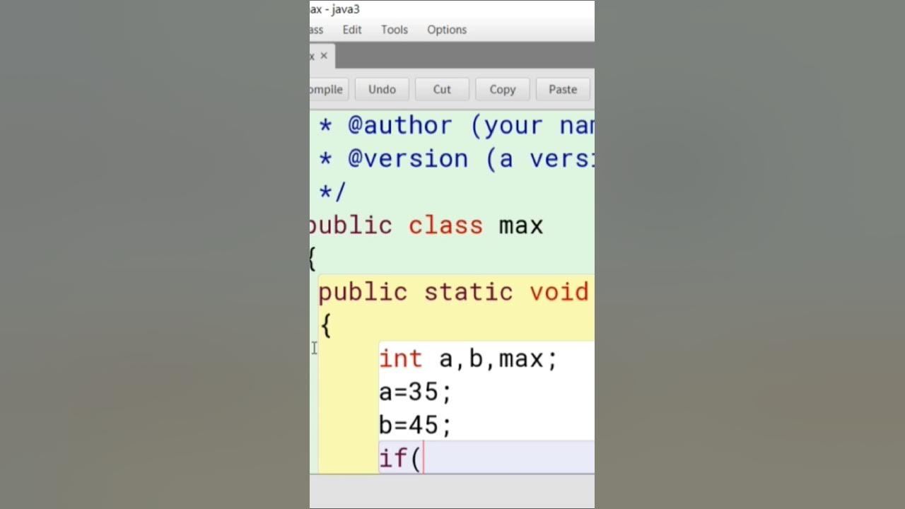 #java #icse #tenth #icsetenthjava Decision Making #IfStatement ifelse statement wap to find max ...