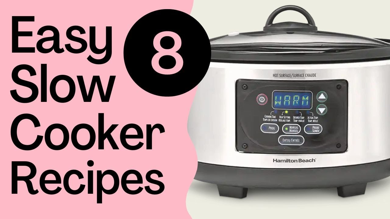 8 very EASY slow cooker / crockpot recipes - YouTube