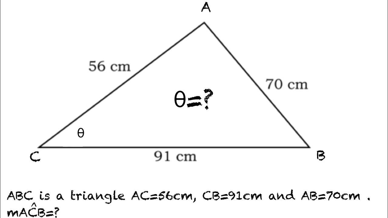 Easy way to solve Sine &Cosine rule questions 1 - YouTube