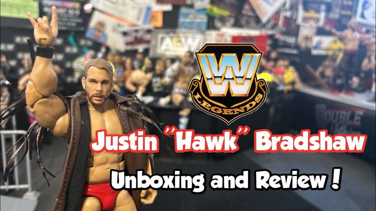 WWE Elite Legends Series Justin “Hawk” Bradshaw! - Unboxing & Review ...