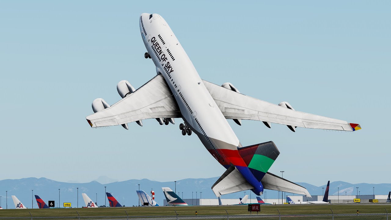 Boeing 747 Queen Of Skies Vertical Take Off Failed | X-Plane 11 - YouTube
