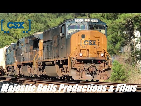 CSXT 4550 SD70MAC 7791 C40-8 & 6419 GP40-3 Leads L225-01 On SB after Working Milan yard In Fay ...
